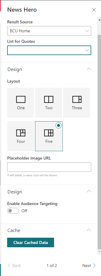 How to Configure the News Hero Web Part